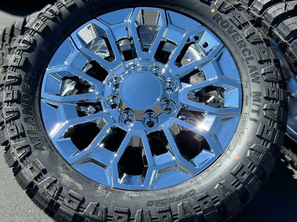 2026 22" Rims Wheels 35" Tires 8x180 GMC Sierra HD Chevy Silverado 2500 ...