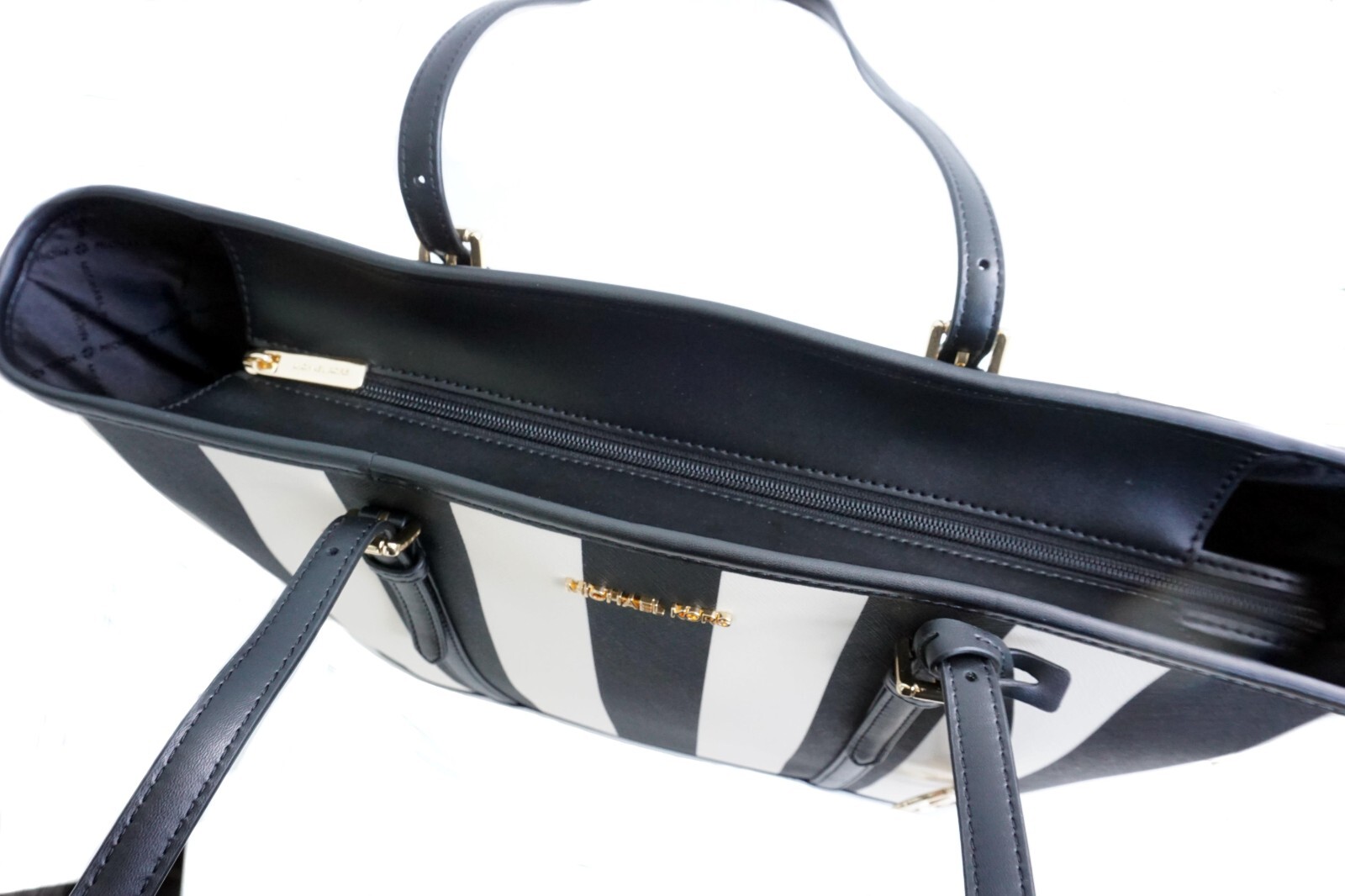 Michael Kors Sac à Main Jet Set Voyage LG Tz Shldr Tote Noir Multi Neuf ...