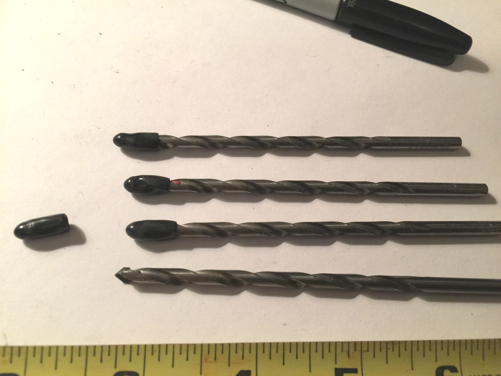 QUANTITY 4 NEUBER CARBIDE SHANK DIAMOND TIPPED DRILL 11/64" REF.315 | eBay