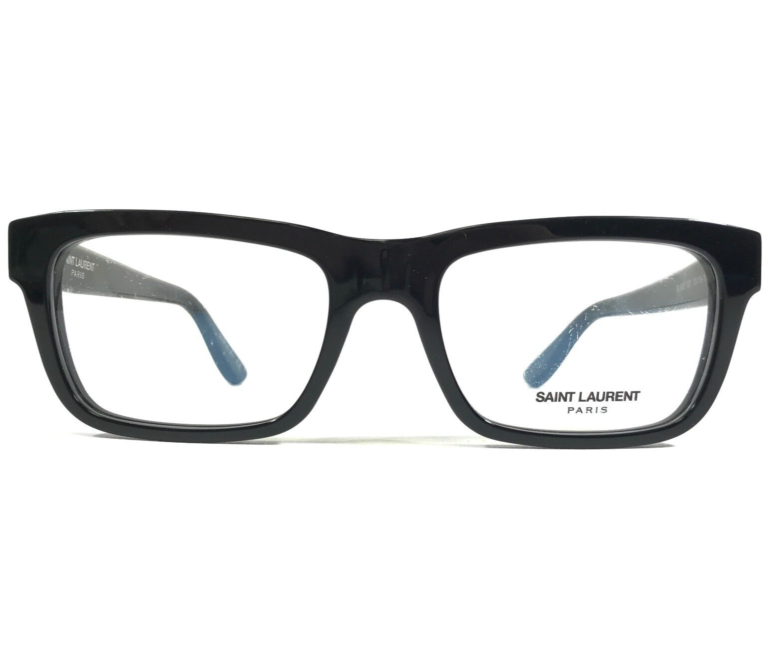 Saint Laurent Eyeglasses Frames SL M22 001 Black Rectangular Full Rim ...