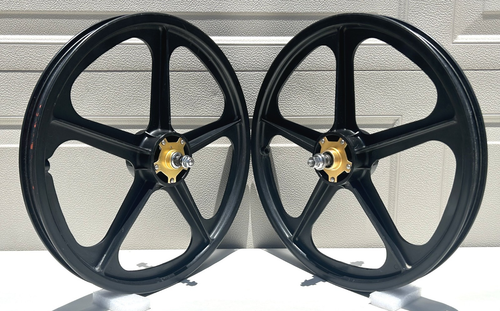 Old School BMX SKYWAY Graphite Tuff Wheels 1980 Date Square Flange ...