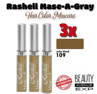 3 x Rashell Masc-A-Gray Hair Color Mascara - #109 Ashy Blond | eBay