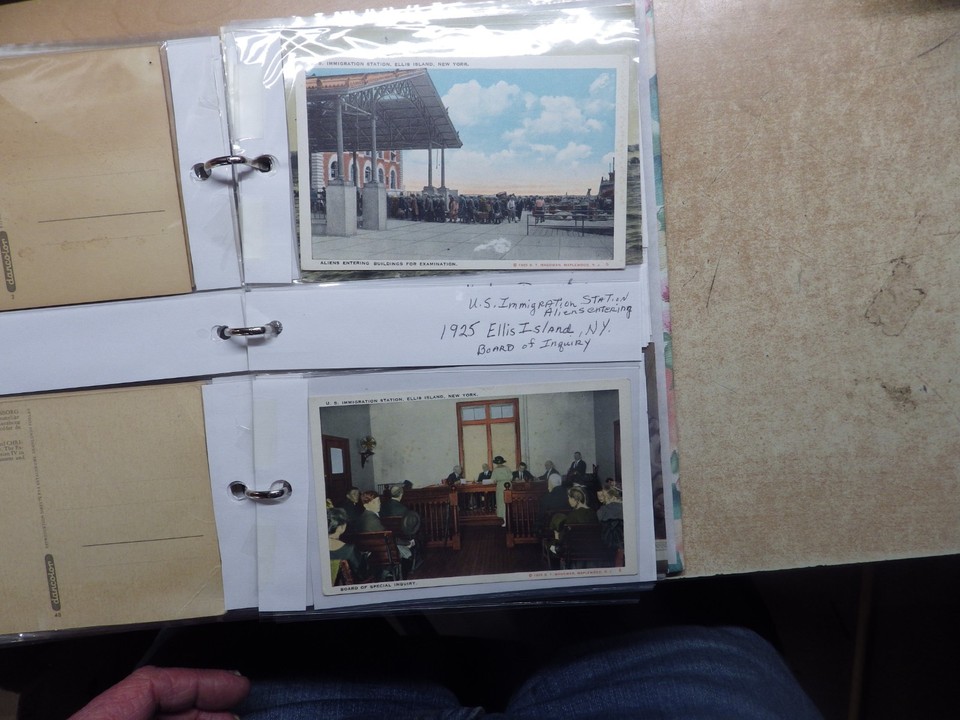 VTG POSTCARD ALBUM FULL OF 100+POSTCARDS TRAVELING ALL OVER THE WORLD ...