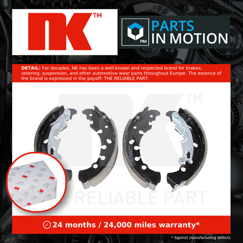 Brake Shoes Set fits LANCIA YPSILON 1.0 2020 on NK 4241P3 77362449 ...