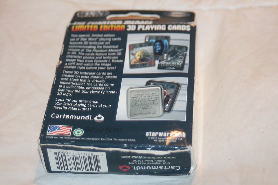 Star Wars The Phantom Menace 3D Playing Cards | eBay