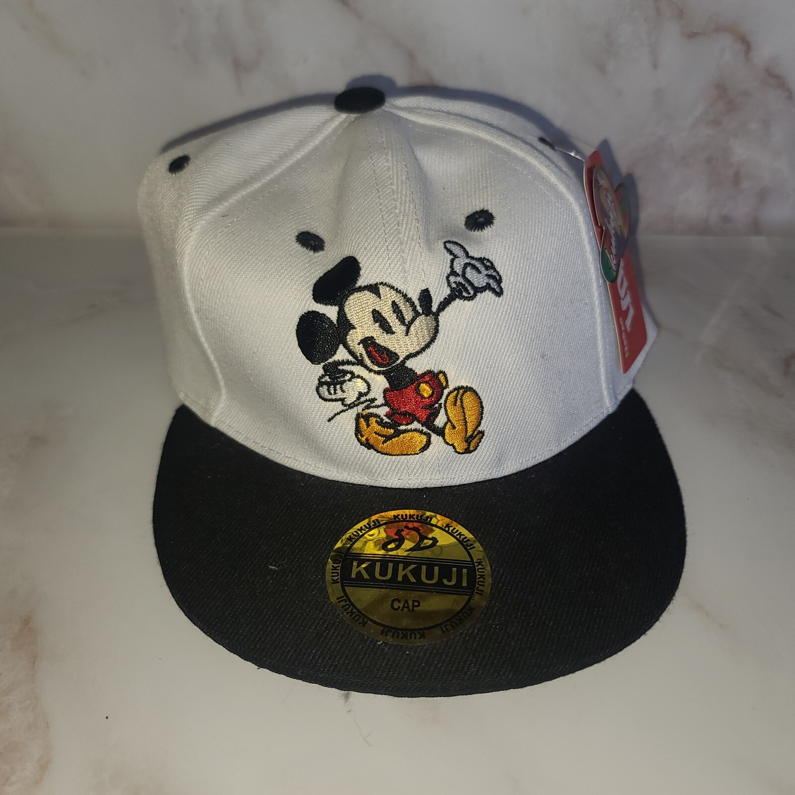 NWT Disney KUKUJI Mickey Mouse Capri Corn 2010 Rubber Snap Snapback Hat ...