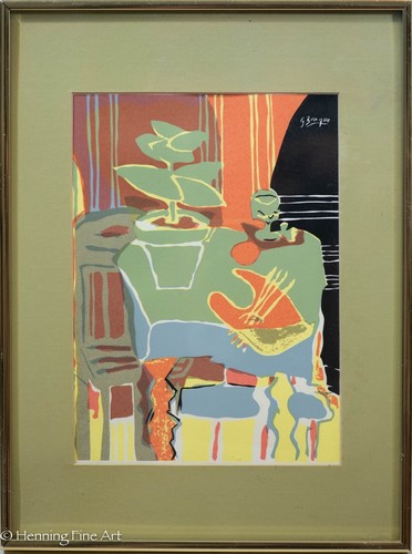 Beautiful Georges Braque Vintage Lithograph Still Life with Palette ...