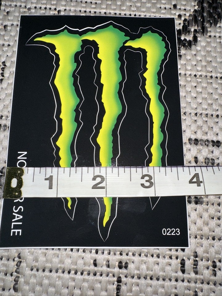Monster Energy Claw Logo Decal 5”x3.75” LARGE STICKER | eBay