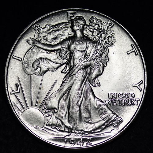 1942 Walking Liberty Silver Half Dollar CHOICE BU *UNCIRCULATED* MS ...