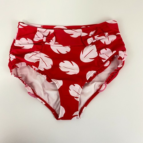 Disney Lilo & Stitch Leaf Print Bikini Bottoms High Waist Cosplay ...
