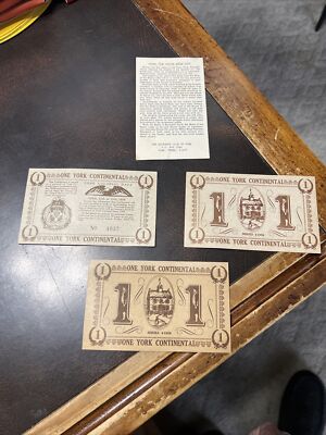 Vintage York Pa 4pc Continental 1958 180th Anniversary Notes | eBay