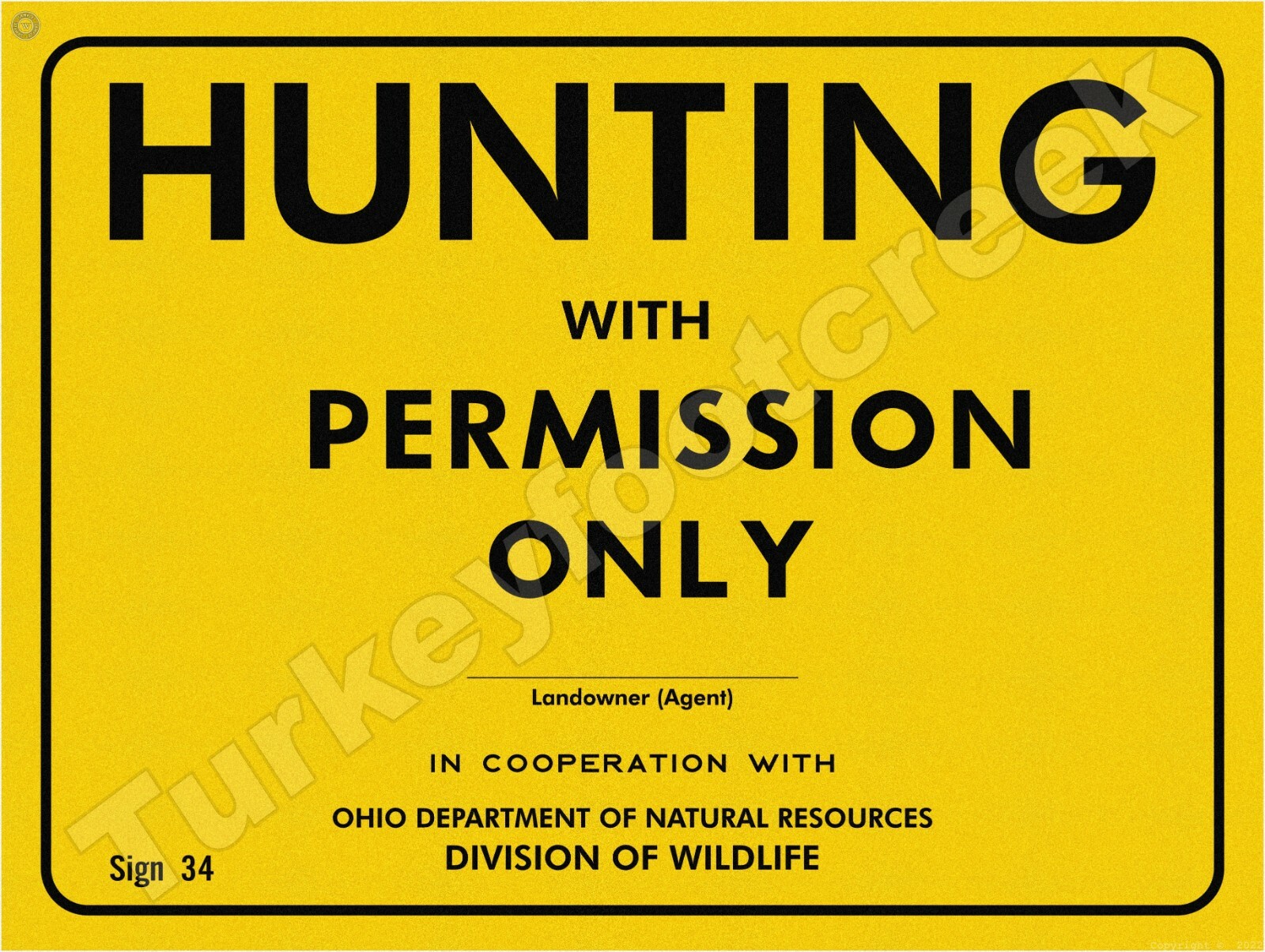 Hunting With Permission Only 9" x 12" Metal Sign | eBay