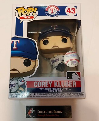 Funko Pop! MLB 43 Corey Kluber Texas Rangers Baseball Pop Figure ...