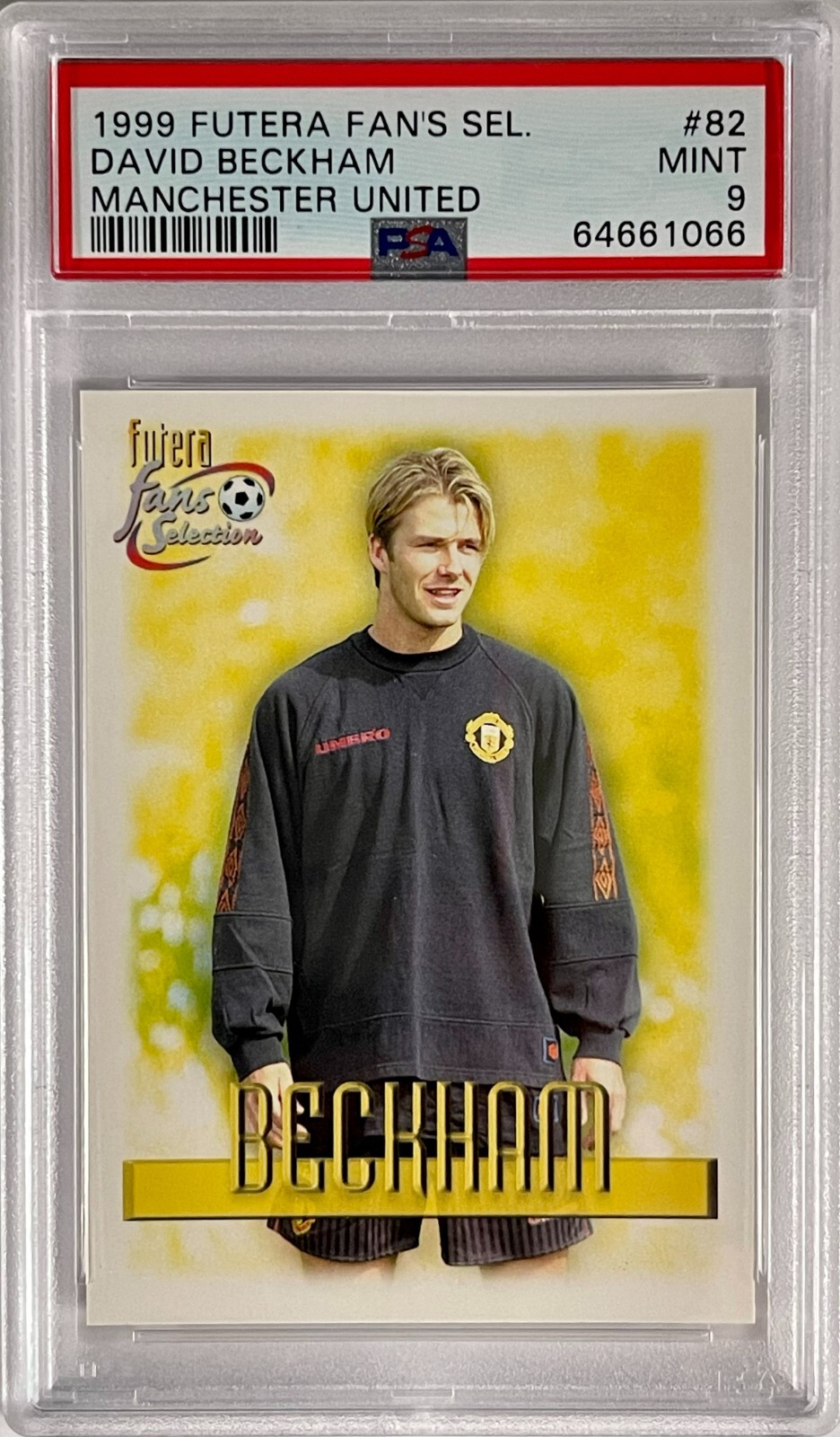 1999 Futera Manchester United Fan's Selection #82 David Beckham ManU ...