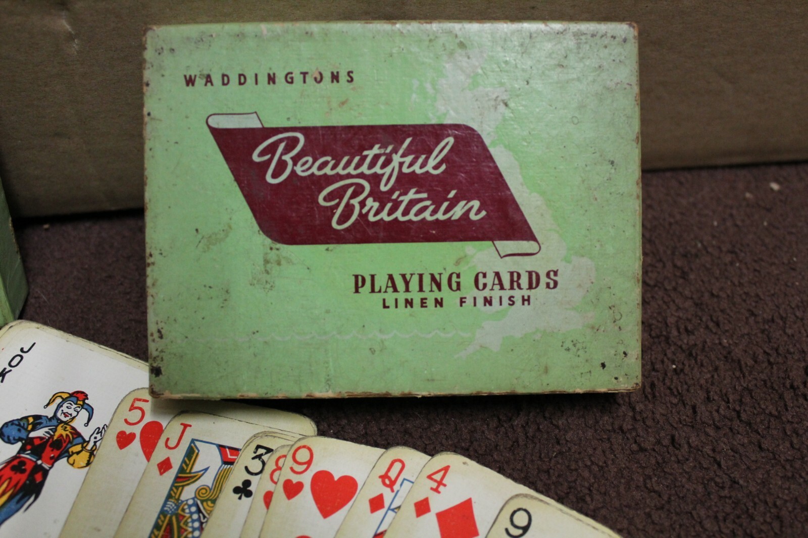 Waddingtons Beautiful Britain Playing Cards Linen Finish | eBay