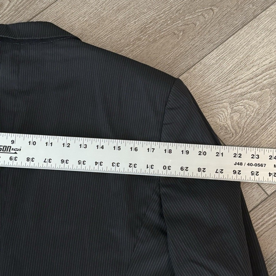 Hugo Boss Gable/Vegas Blazer Mens 42L Wool Blend Black Pinstripe Suit ...