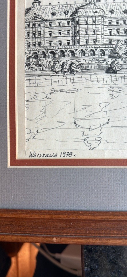 Mynarski Panorama Starego Miasta 1978 Signed Original Ink Drawing ...