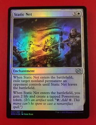 1x Static Net | FOIL | The Brothers' War | MTG Magic Cards | eBay