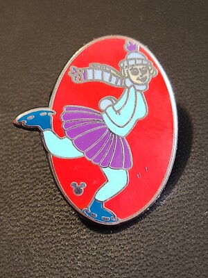 DLR 2013 Disney Hidden Mickey Pin Ice Skating Skater Girl Toontown Red ...