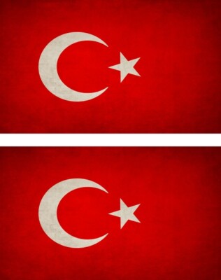 2x Autocollant sticker drapeau vintage vieilli TR turquie | eBay