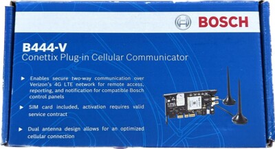 New Bosch B444-V Conettix Plug-in 4G LTE Cellular Communicator Verizon ...