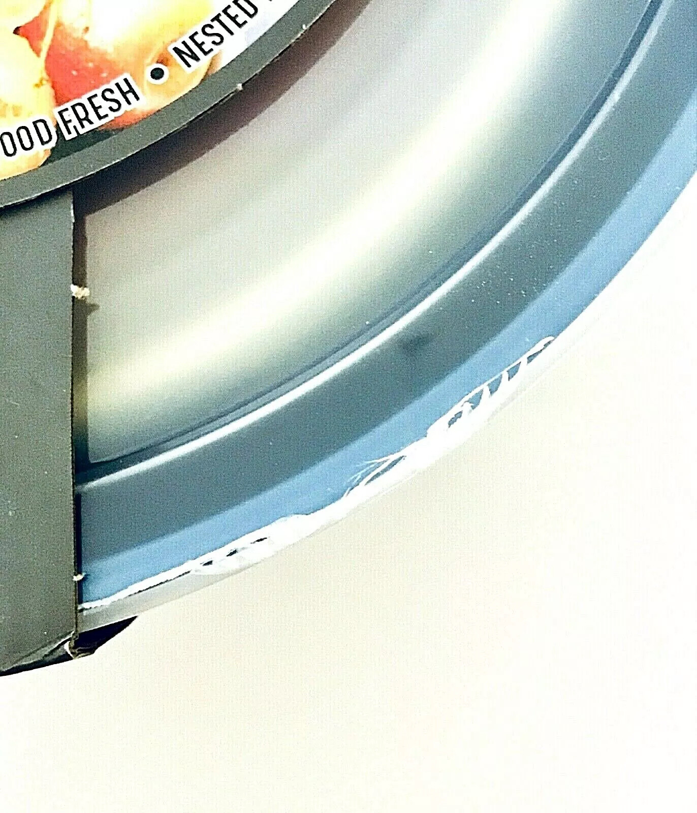 Damaged Lid Gourmet Kitchen 6 Pc Multicolored Bowl Set & Lids Nested ...