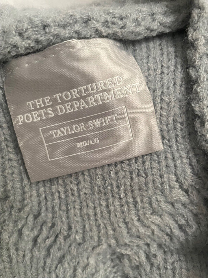 New Taylor Swift Tortured Poets Department Cardigan Sweater TTPD M/L | eBay