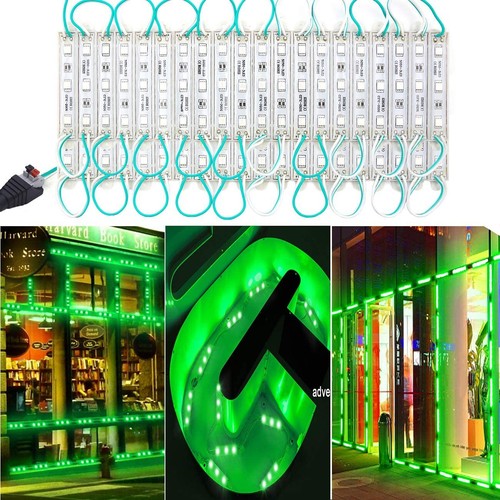 20-2000pcs Green 5050 SMD LED Module Light Waterproof Storefront Sign ...