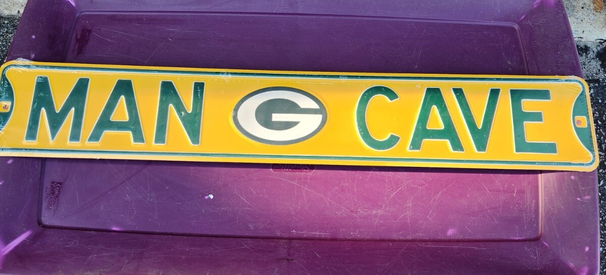 Green Bay Packers Man Cave street signs meatel 36" x 6" New | eBay