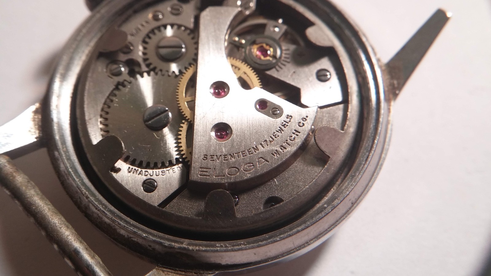 Eloga GZG winding movement 17 jewels Kembro Incabloc antimagnetic ...