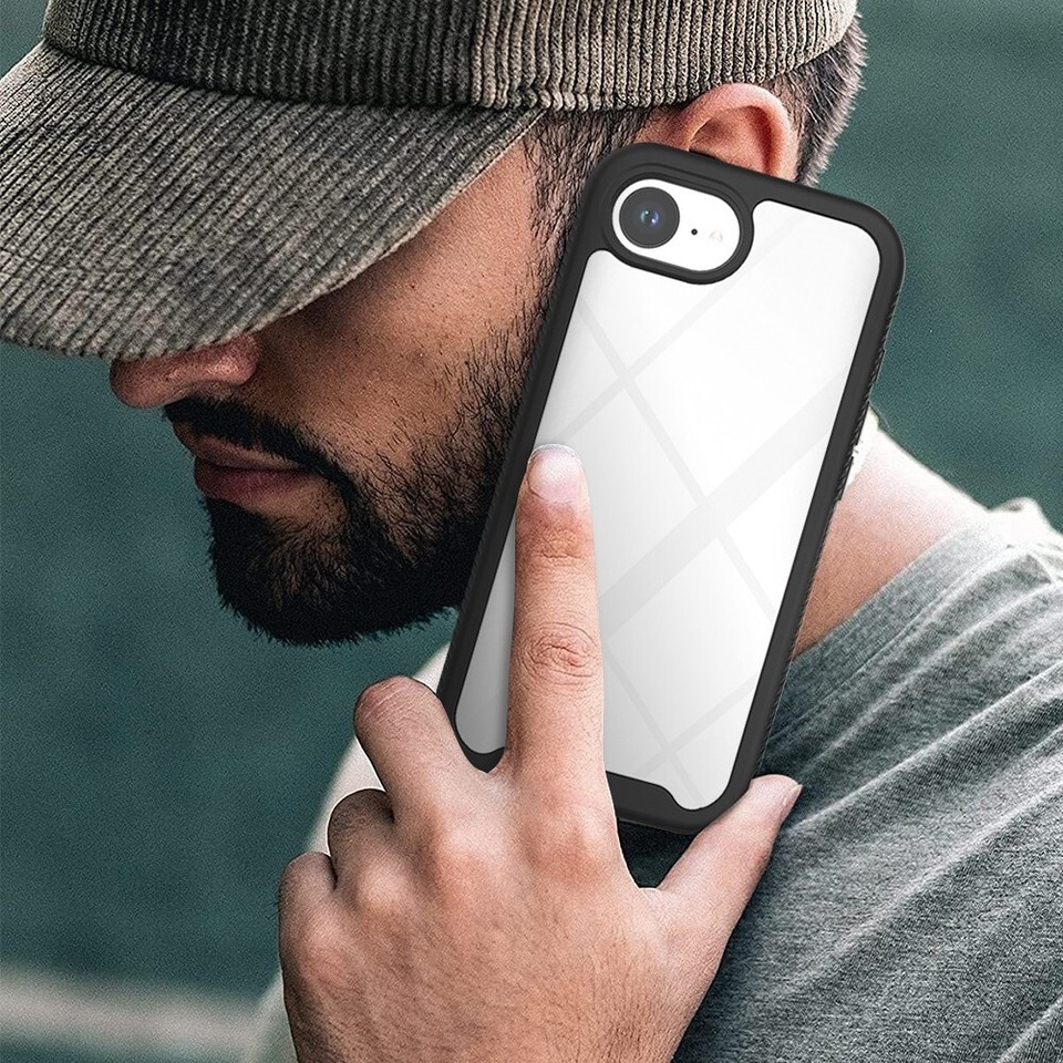 For iPhone 16e 2025 Shockproof Case with Built-in Screen Protector Lens ...