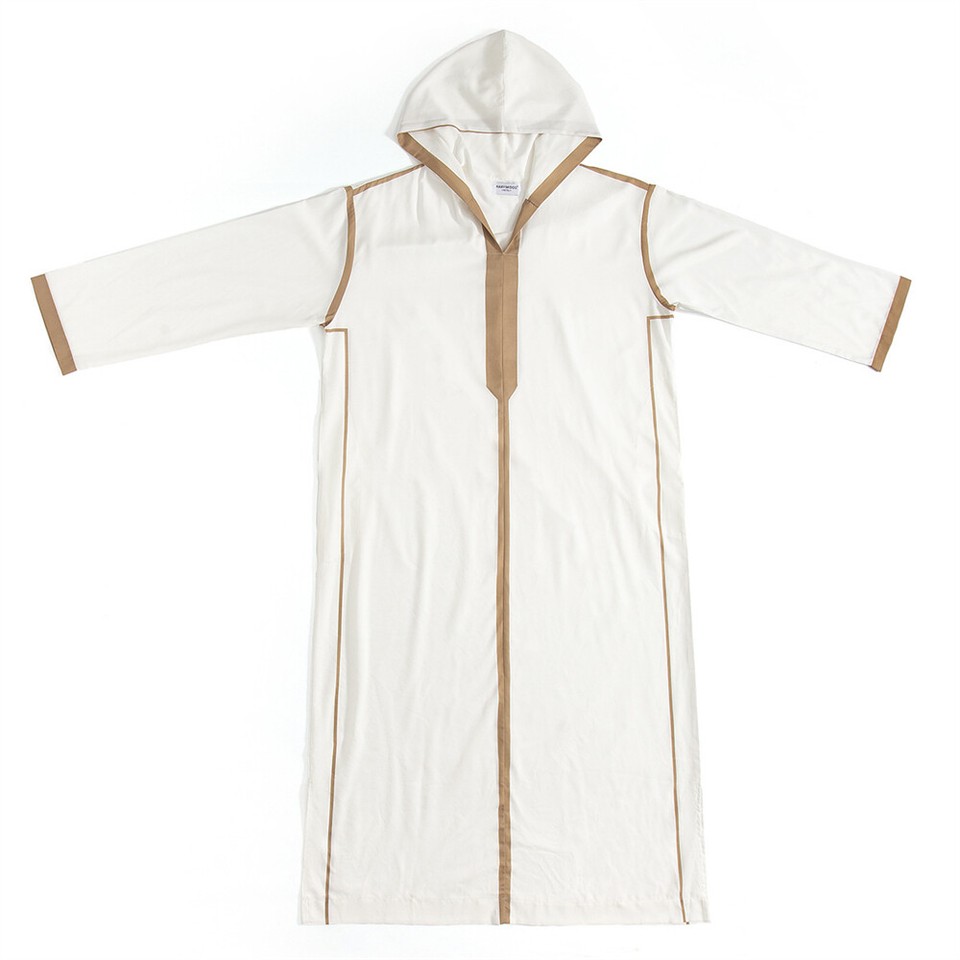 Moroccan Hooded Thobe Thobes Hood Hoodie Mens Arab Saudi Robe Dishdash ...