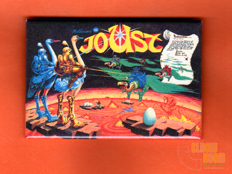 Joust arcade poster 2x3" fridge/locker magnet Williams scifi arcade | eBay