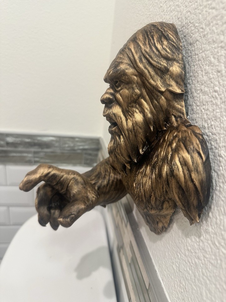 Bigfoot Sasquatch 9x9x6 Wall Mount Hanging Sculpture Cabin Lake House ...