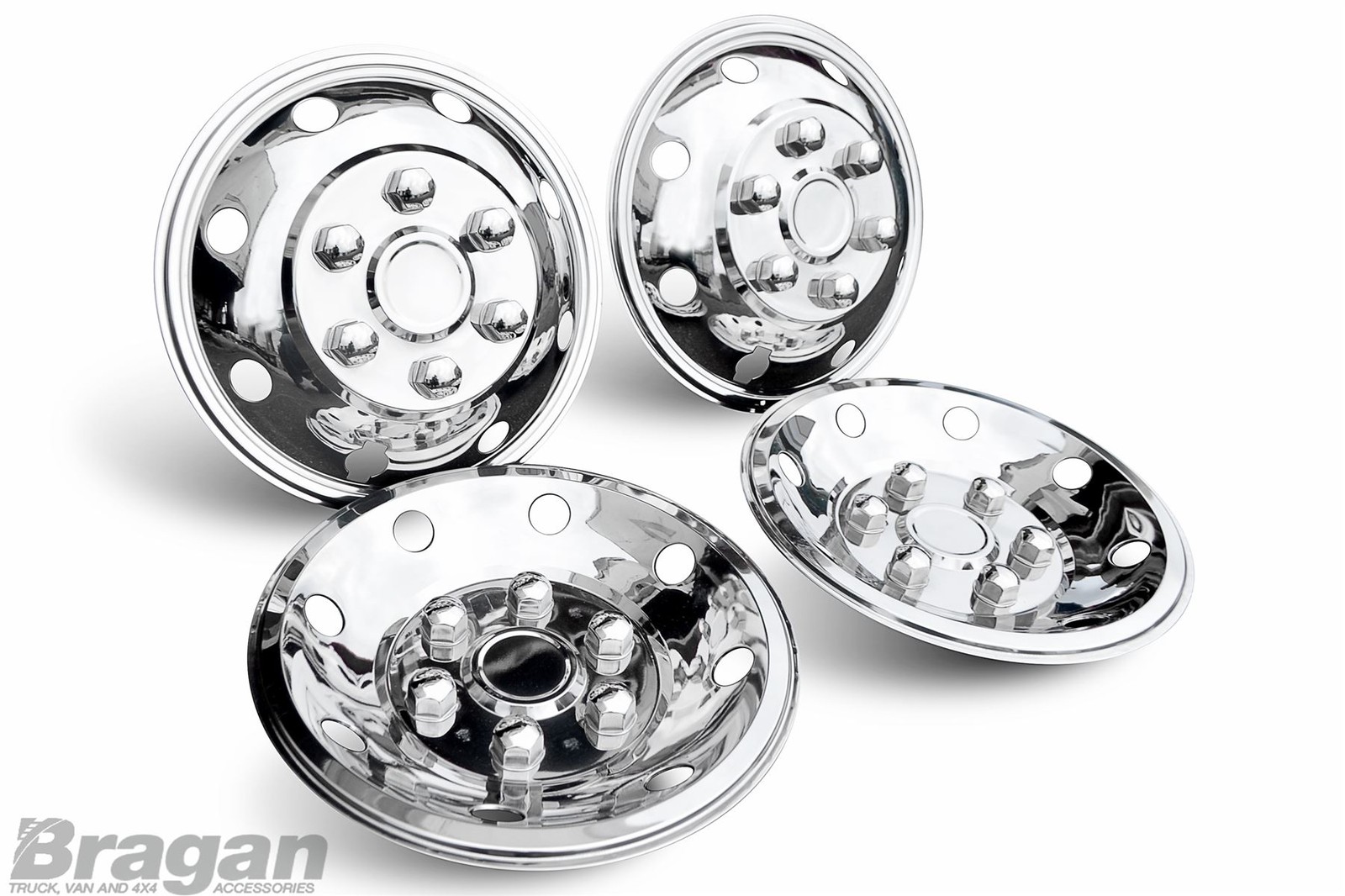 16" Front & Rear Dual Twin Wheel Trim Covers Full Set To Fit Universal ...