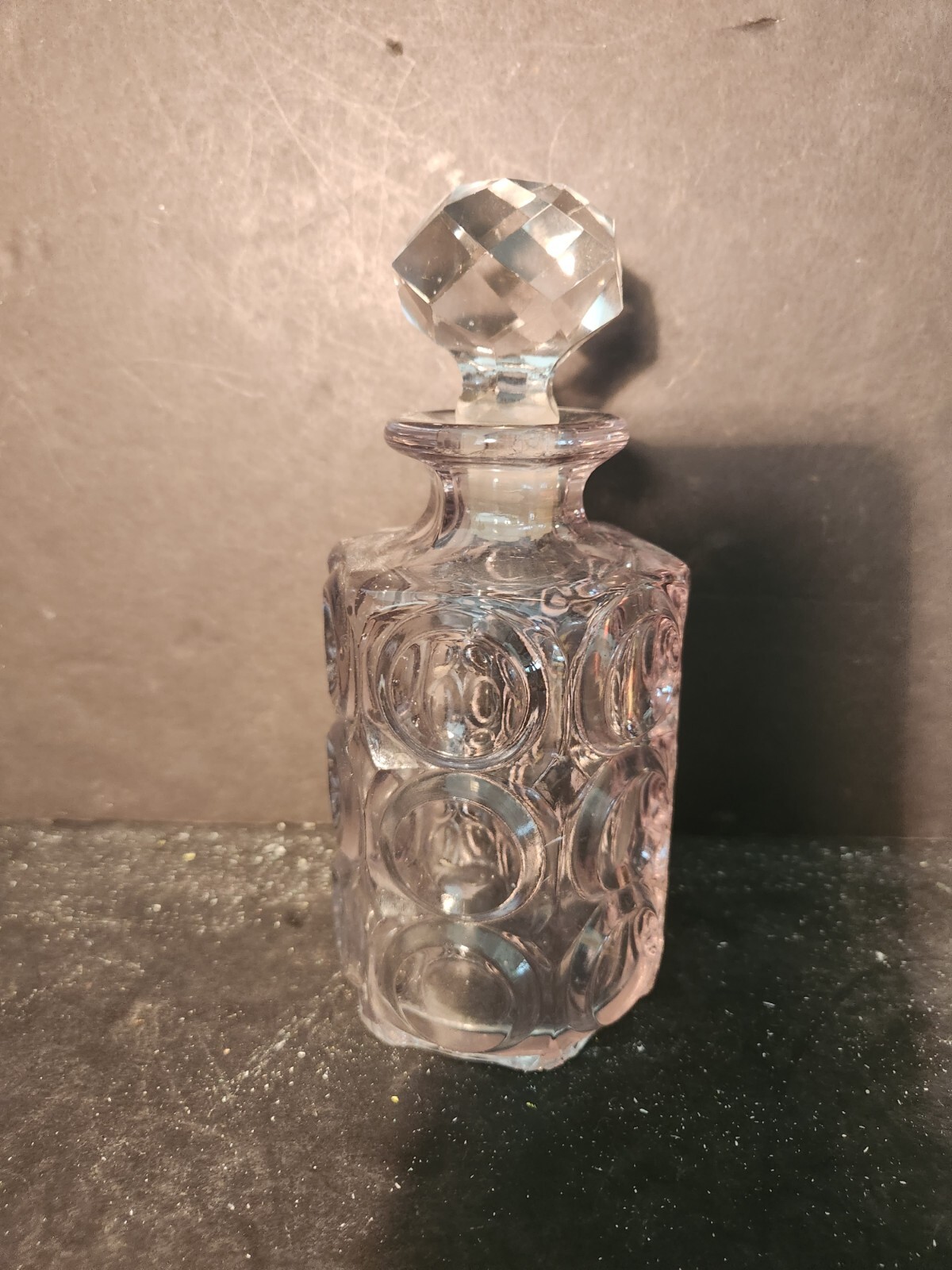 Bellaire Goblet Glass EAPG Giant Bullseye Pattern Decanter Mismatching ...