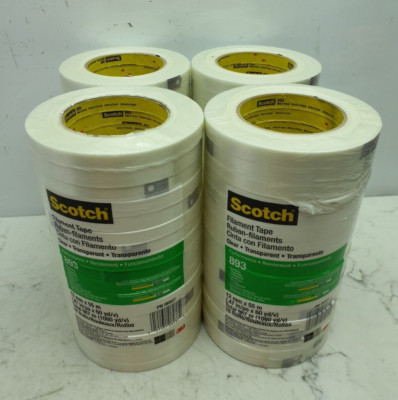 72 Pack 3M 893 Strapping Tape .47" x 60 yard 12mm x 55M | eBay