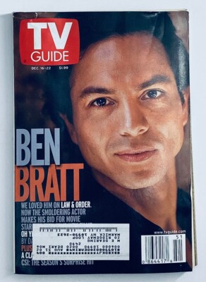 TV Guide Magazine December 16 2000 Ben Bratt in Law & Order NY Metro Ed ...