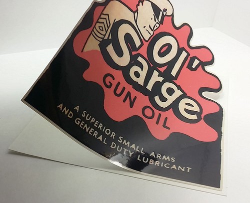 Ol' Sarge Gun Oil Vintage Style DECAL, Vinyl STICKER | eBay