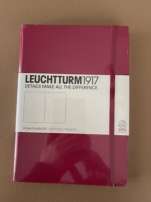 Leuchtturm 1917 Hardcover Dot Grid Notebook in Berry - A5 - NEW | eBay