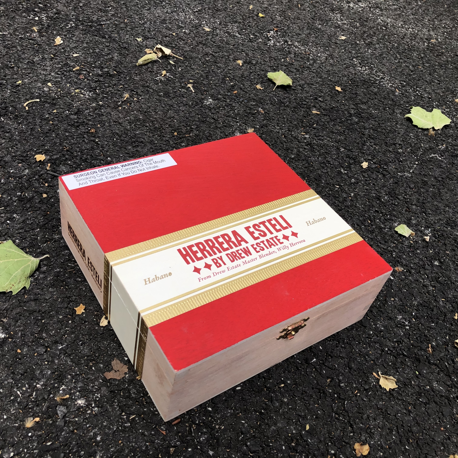 Herrera Esteli Hab Toro Empty Wooden Cigar Box 9x7x3 | eBay