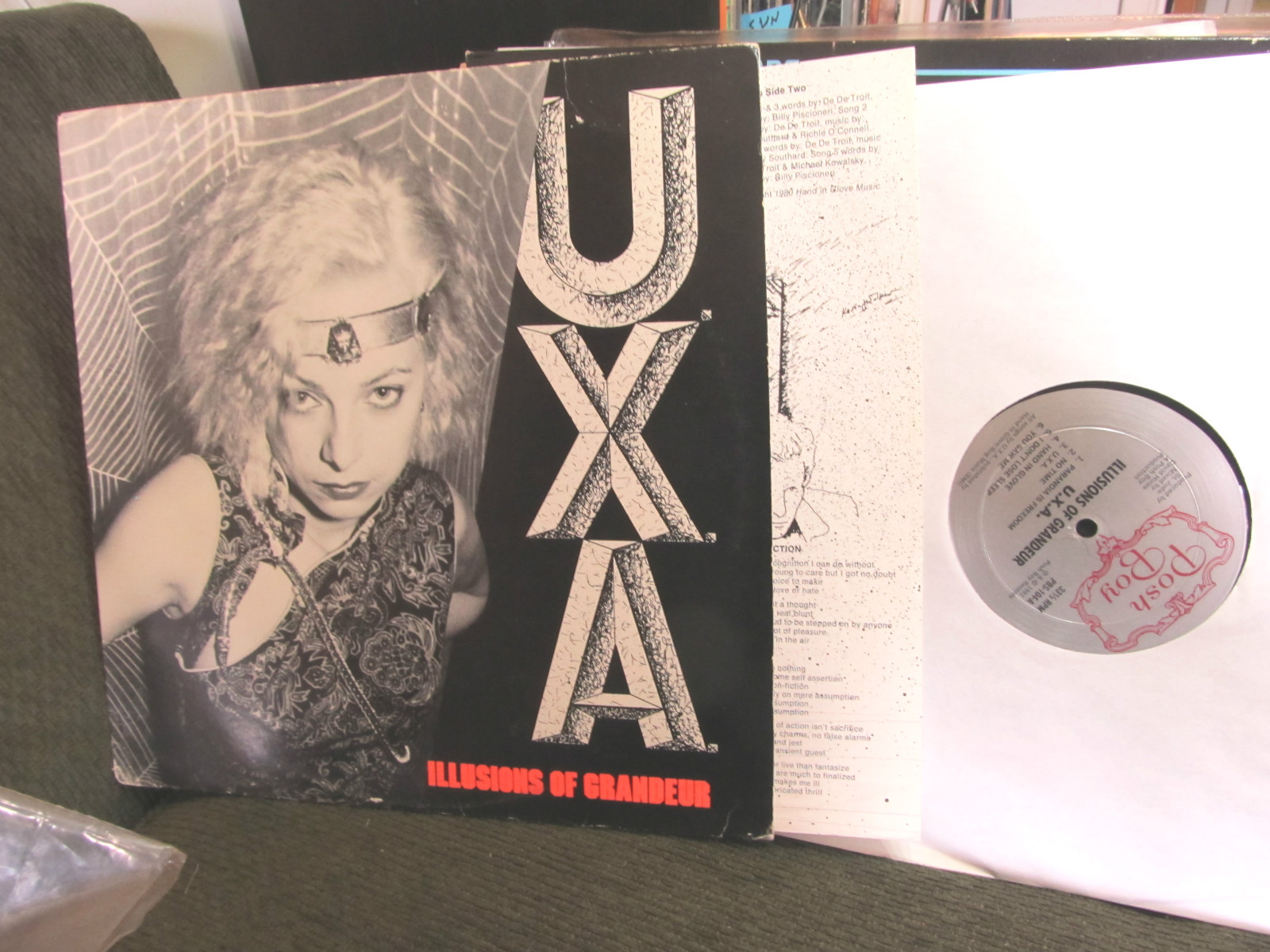 U.X.A. Illusions Of Grandeur Lp 1981 Original Posh Boy uxa L.A. Punk ...