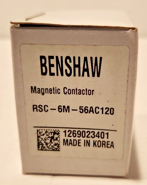 BENSHAW RSC-6M-56AC120 MAGNETIC CONTACTOR NEW | eBay