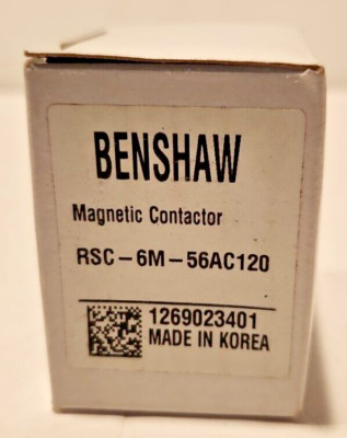 BENSHAW RSC-6M-56AC120 MAGNETIC CONTACTOR NEW | eBay