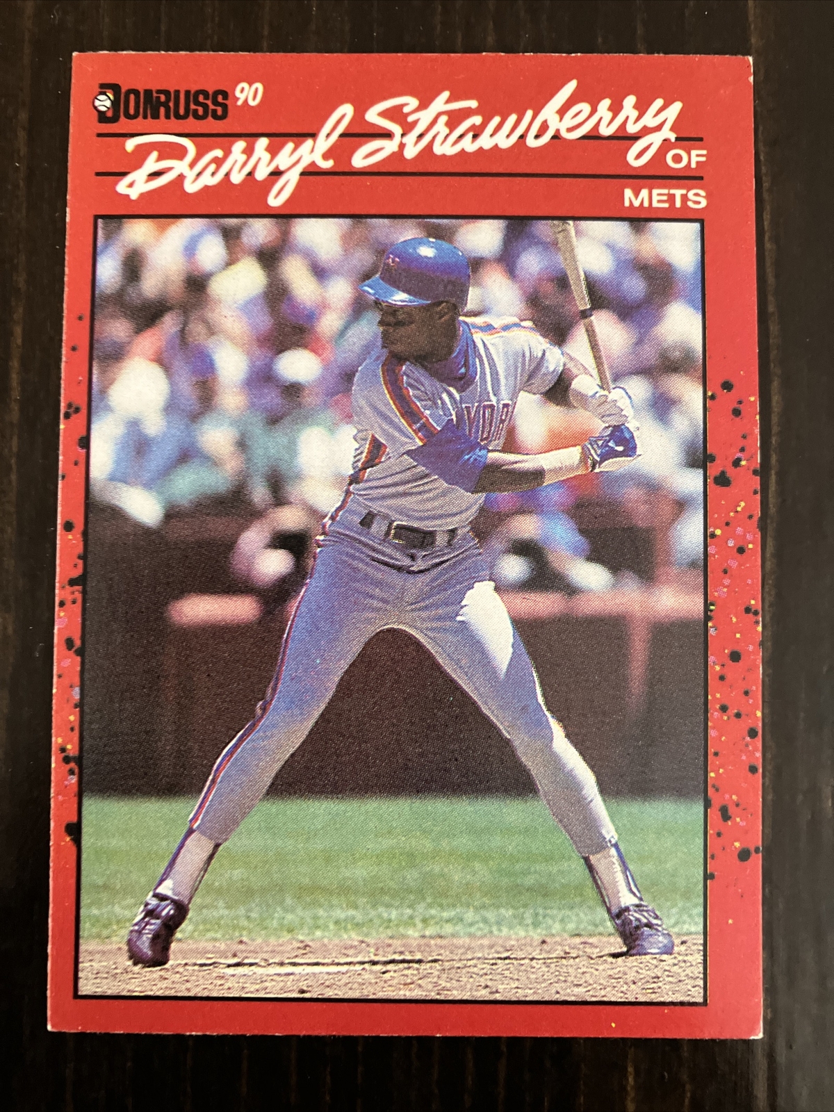 1990 Donruss Error Card Darryl Strawberry New York Mets Baseball #235 ...