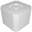 Octagonal Ice Bucket White 4.5ltr | Plastic Square Ice Cube Bucket ...