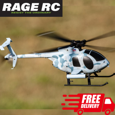 Rage RC Hero-Copter Helicopter 4-Blade RTF Military Navy Stability ...