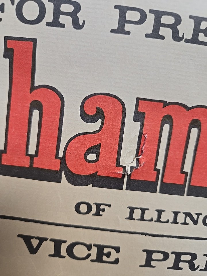 Vtg Union Nomination Abraham Lincoln Andrew Johnson & Grant Wilson ...