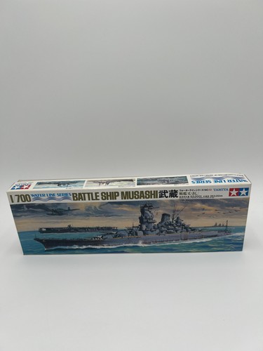 Tamiya Japanese Battleship Musashi 1/700 Ship Model Kit Gray Waterline ...