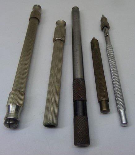 Five Vintage Pin Vise Watchmakers Jewelers Drill Watch Tool 5 Vices | eBay